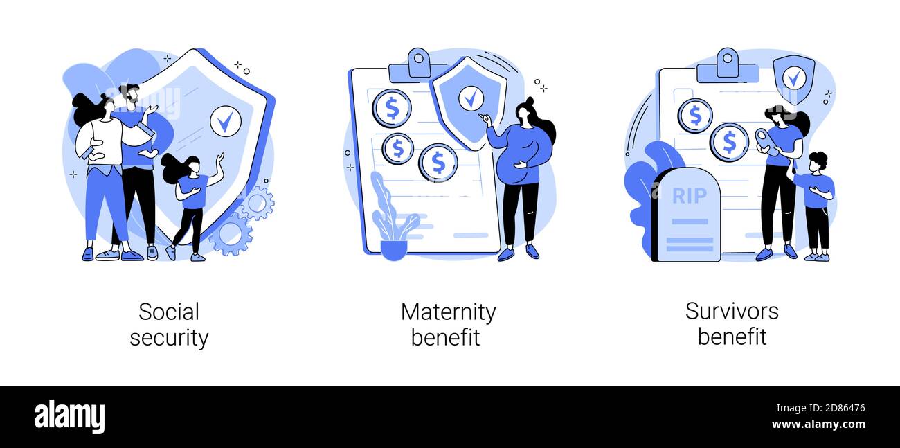 State allowance abstract concept vector illustrations Stock Vector ...