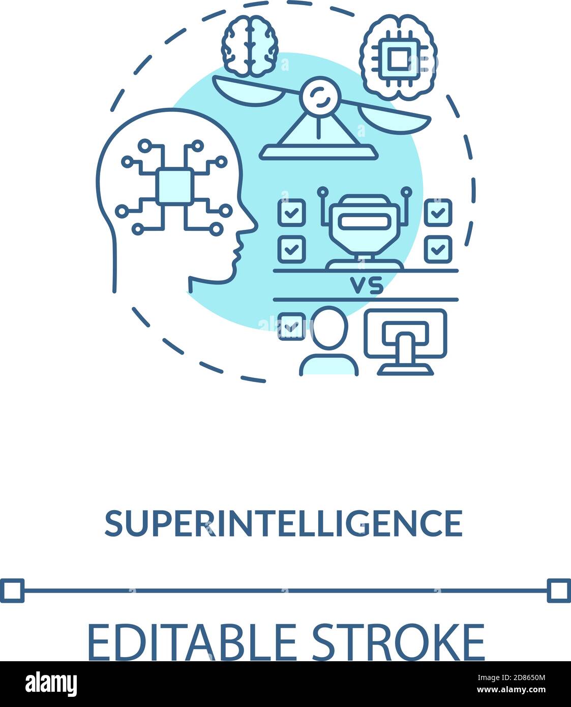 Superintelligence concept icon Stock Vector Image & Art - Alamy