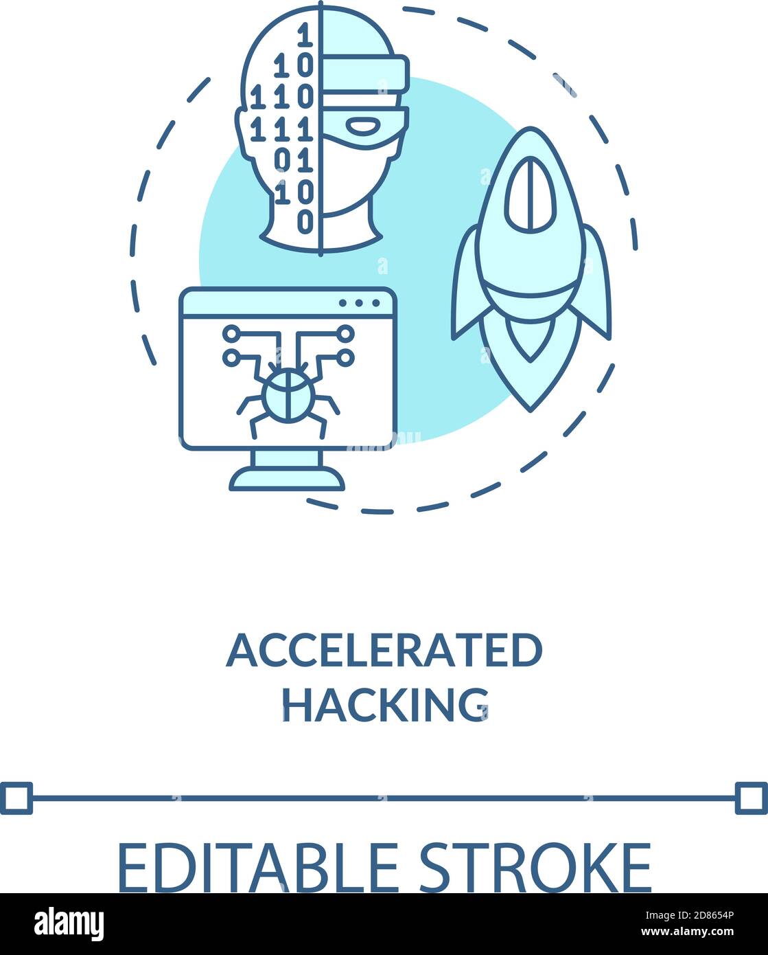 Computer hacker hacking artificial Stock Vector Images - Alamy