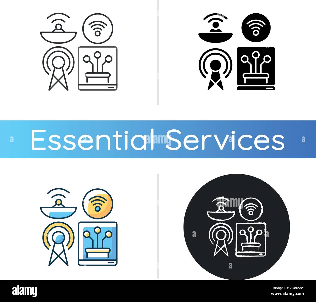 Communications infrastructure icon Stock Vector Image & Art - Alamy