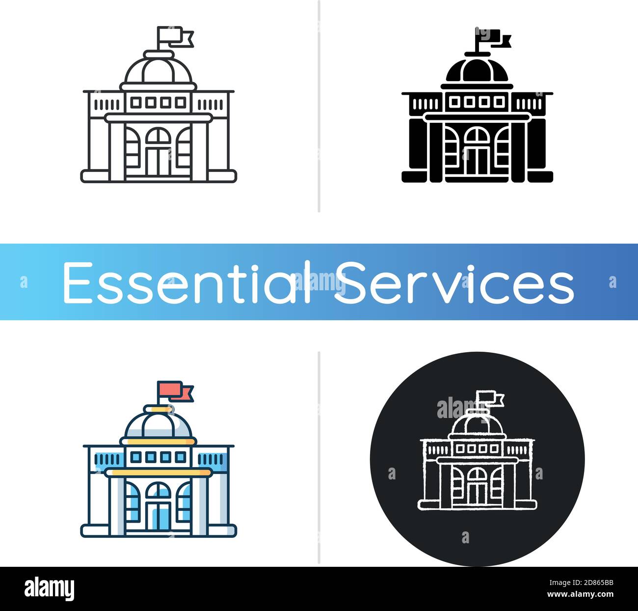 Executive power of the nation Stock Vector Images - Alamy