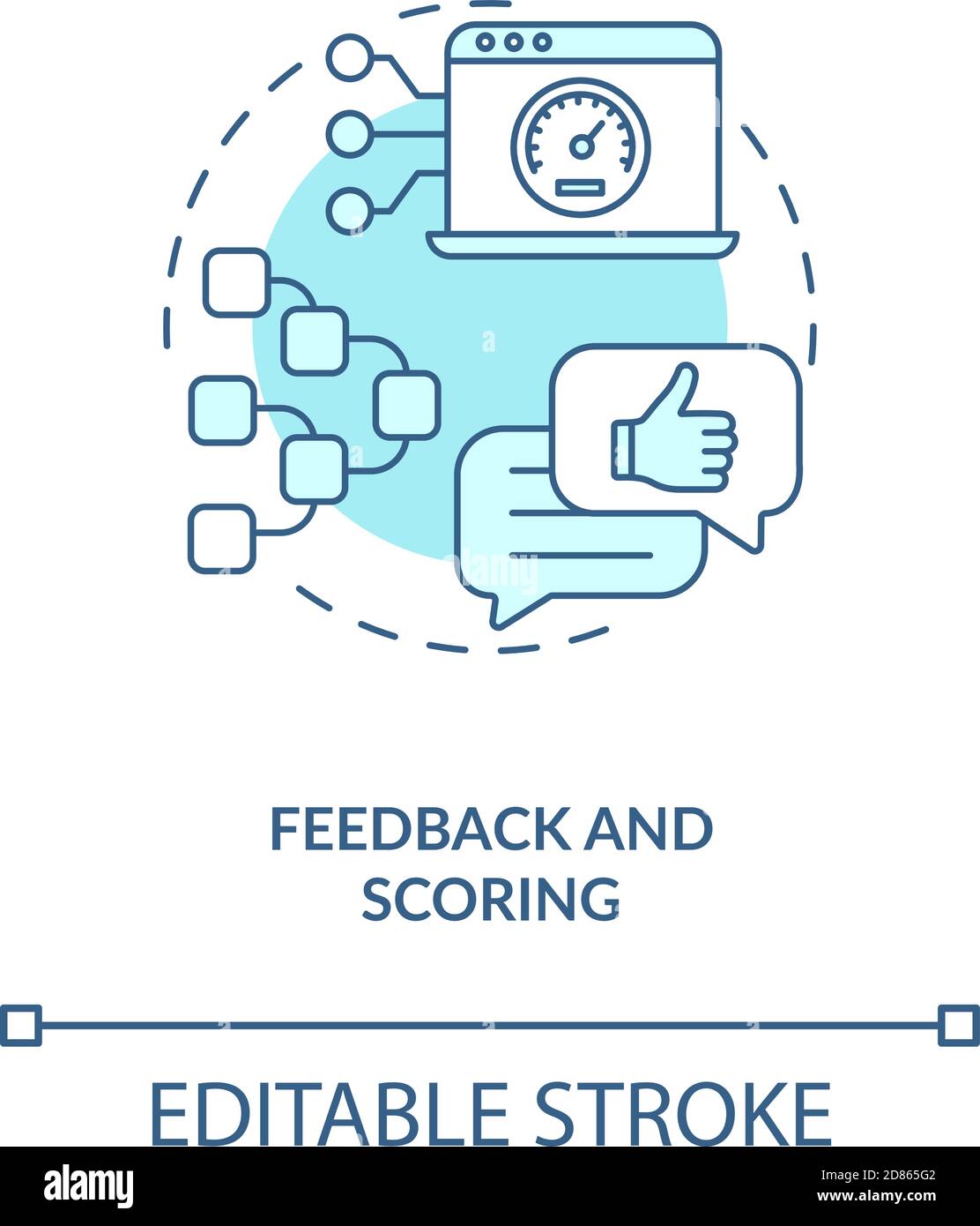 Feedback and scoring concept icon Stock Vector Image & Art - Alamy