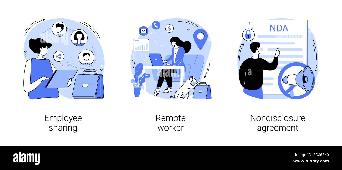 Employment options abstract concept vector illustrations Stock Vector ...