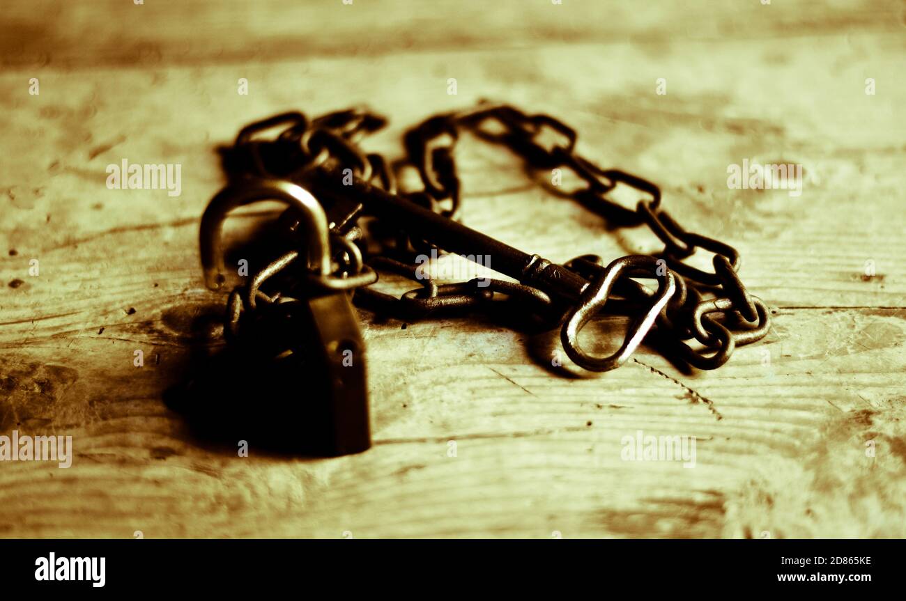 the key that opens the chains Stock Photo - Alamy