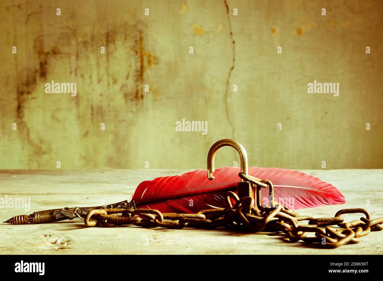 the pen for writing, a symbol of intellectual freedom Stock Photo - Alamy