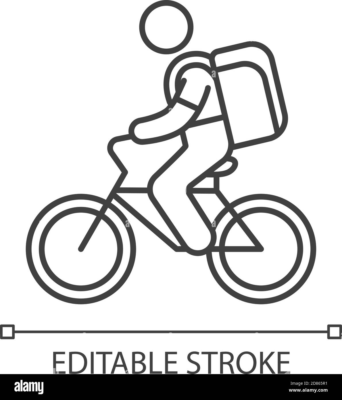 Food delivery service worker Black and White Stock Photos & Images - Alamy