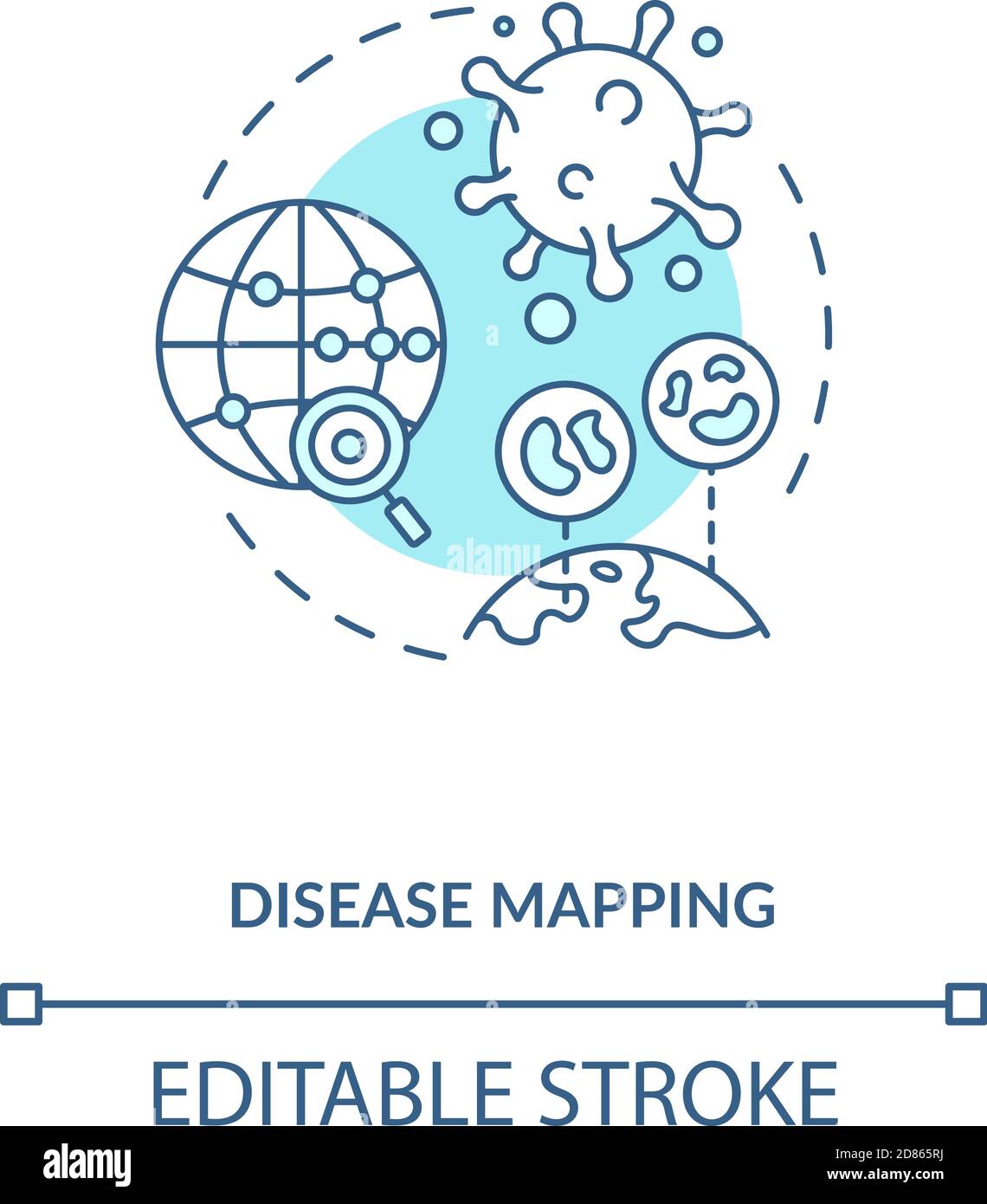 Disease mapping concept icon Stock Vector Image & Art - Alamy
