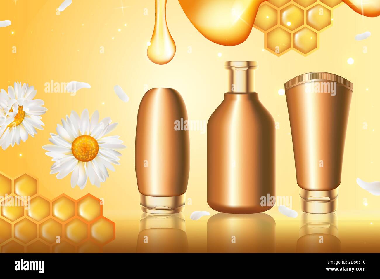 Skin care product flowers Stock Vector Images - Alamy