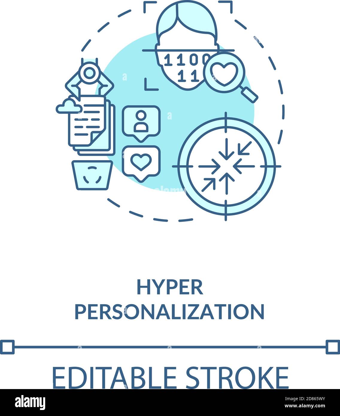 Hyper personalization concept icon Stock Vector Image & Art - Alamy
