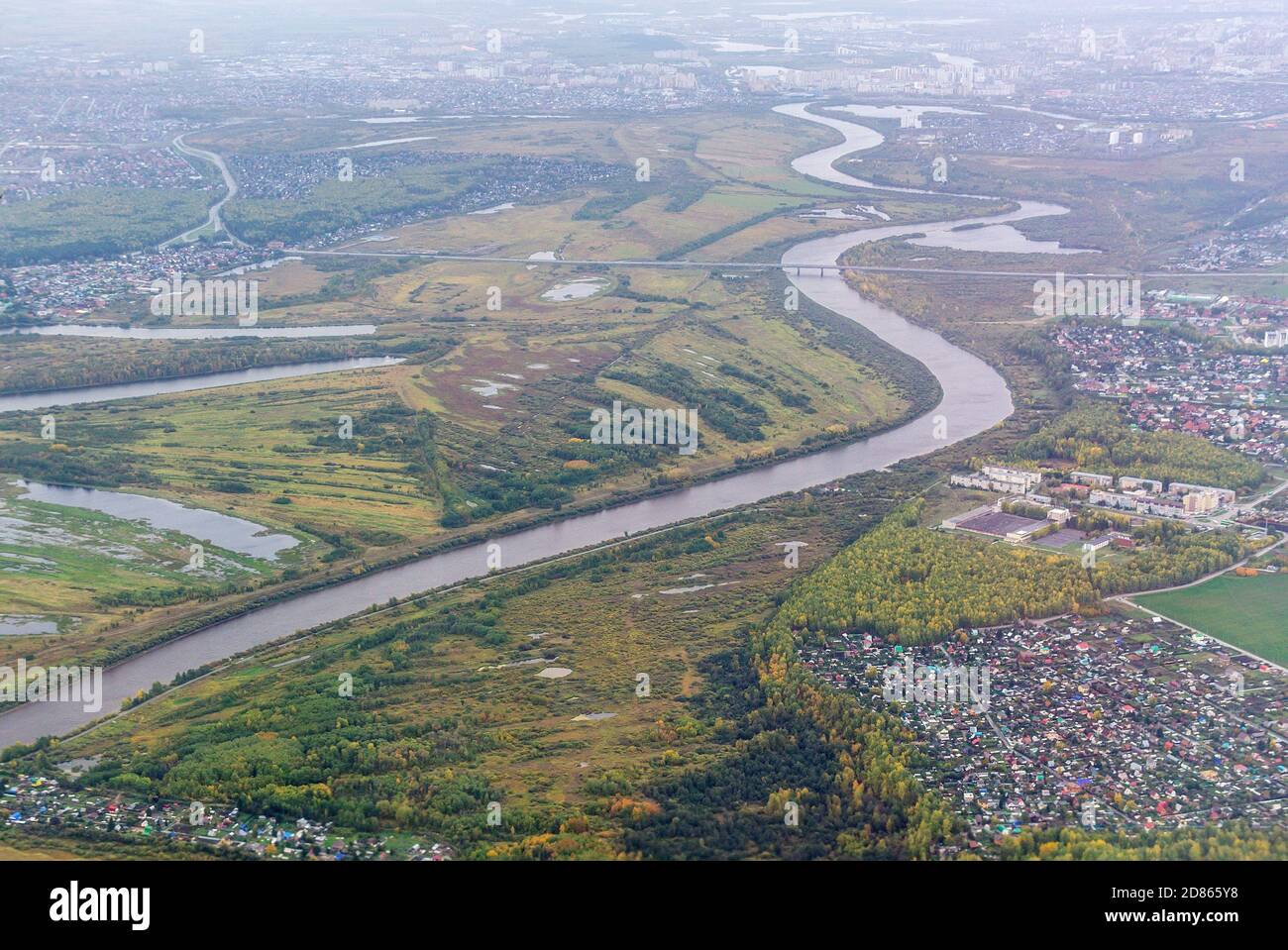 Aerial view autumn siberian hi-res stock photography and images - Alamy