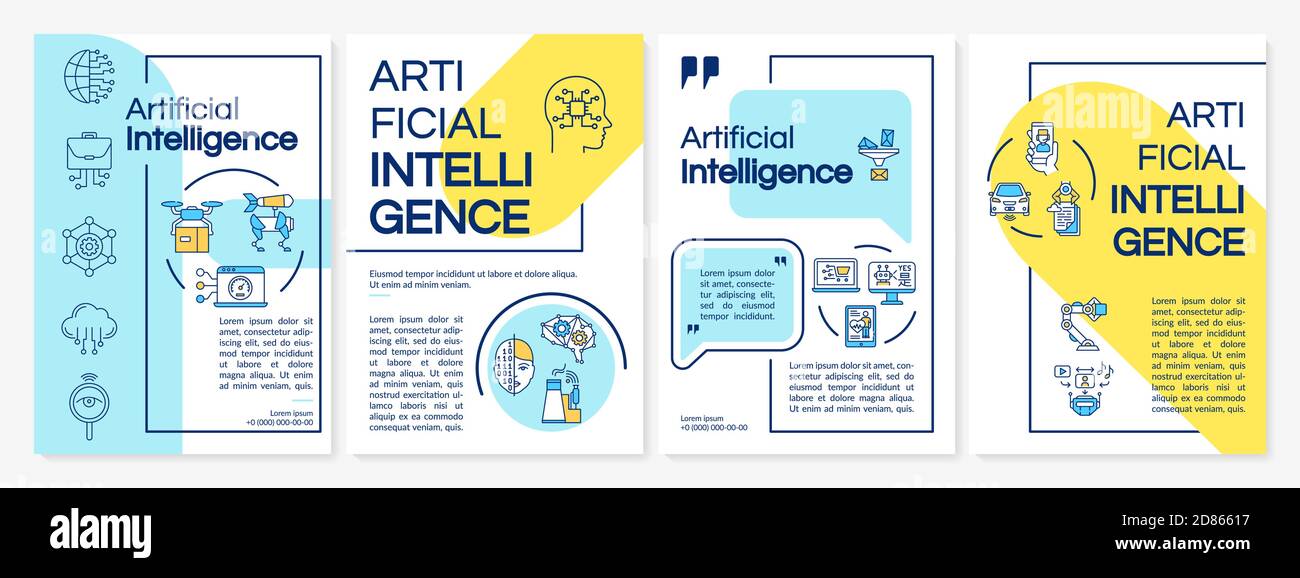 Artificial intelligence technology brochure template Stock Vector Image ... Artificial intelligence technology brochure template Stock Vector Image ...