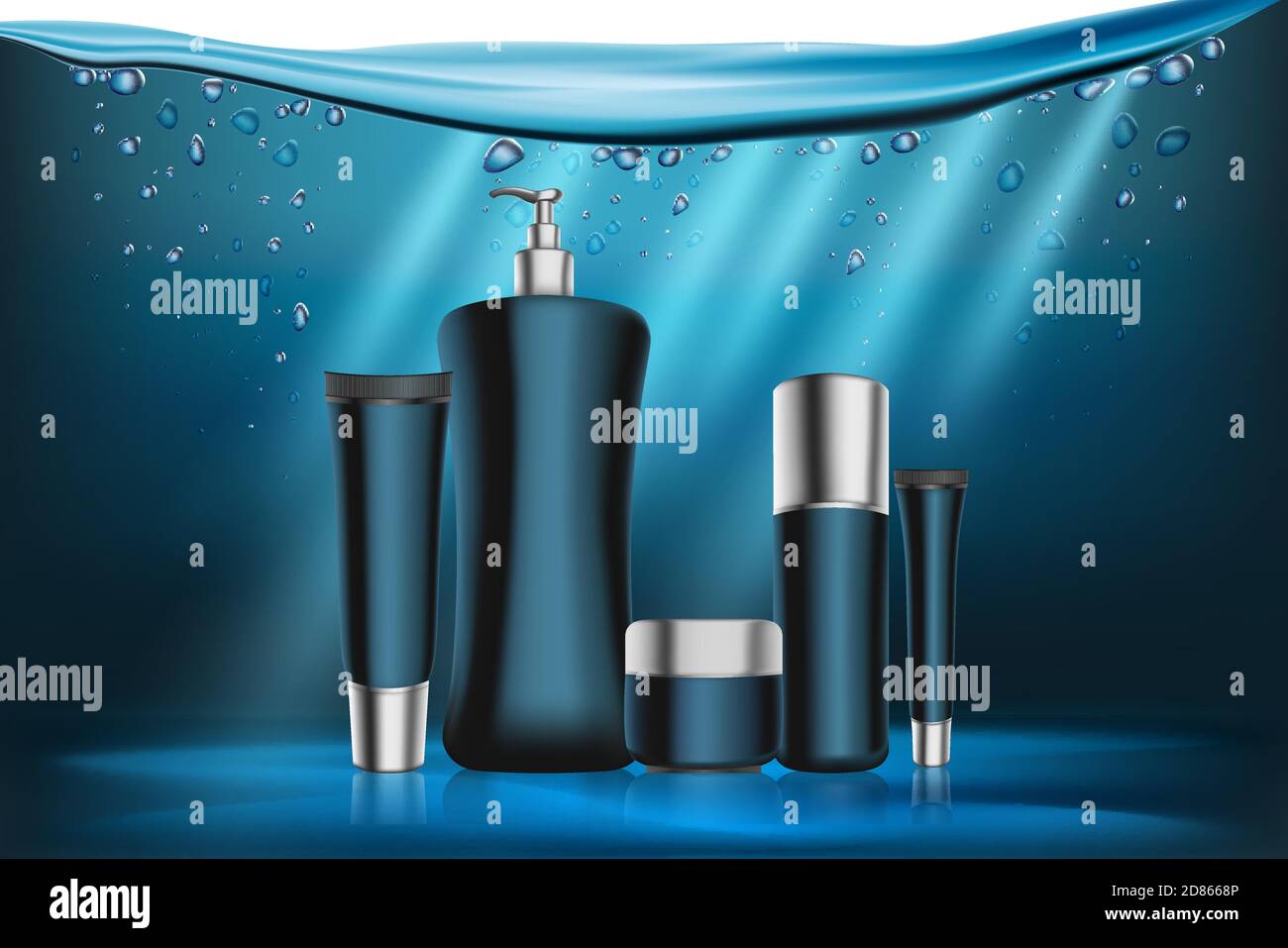 Drops cosmetic gel on Stock Vector Images - Alamy