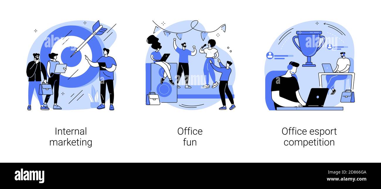 Employee engagement abstract concept vector illustrations Stock Vector ...