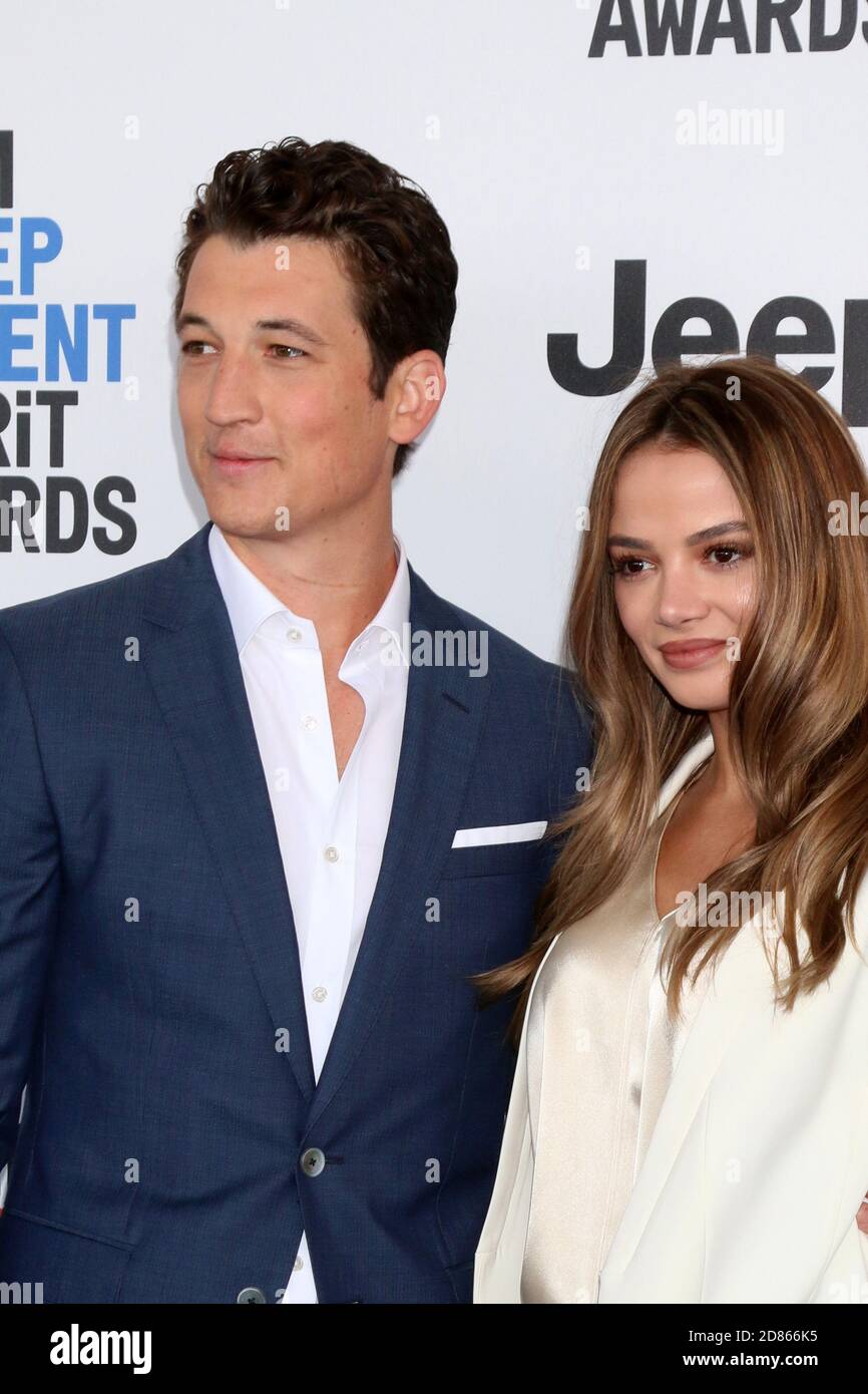 LOS ANGELES - FEB 25: Miles Teller, Keleigh Sperry at the 32nd Annual ...