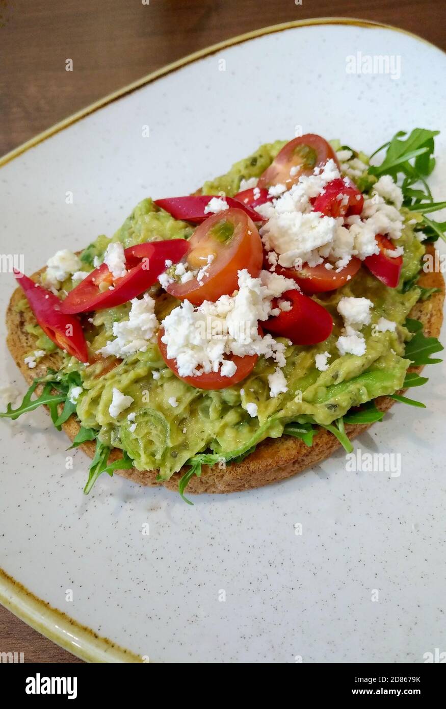 Smashed avocado chilli hi-res stock photography and images - Alamy