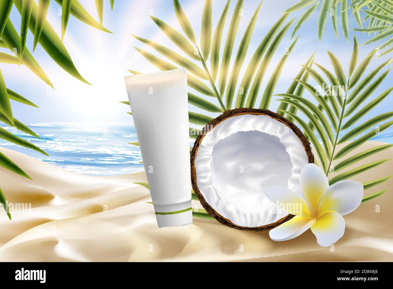 Tube moisturizing body cream Stock Vector Images - Alamy