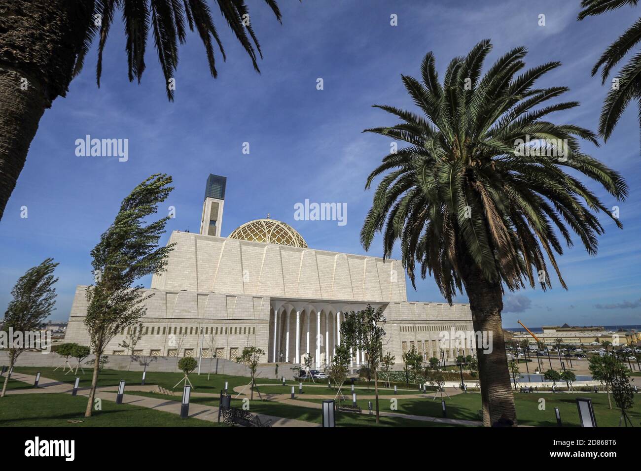 27 October 2020, Algeria, Algiers: An exterior view of the Great Mosque ...