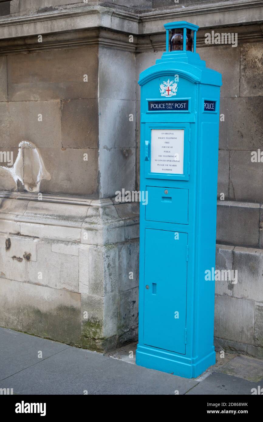 Police phone box hi-res stock photography and images - Alamy