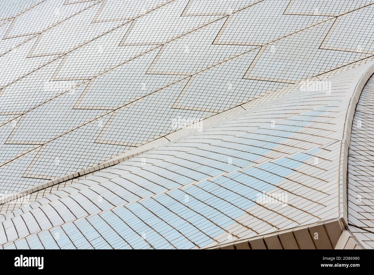 Sydney, Australia - January 12, 2009: Fragment of roof of Sydney Opera ...