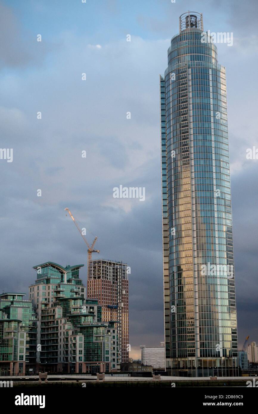 London, 18th January 2018:- St George Wharf Tower also known as ...