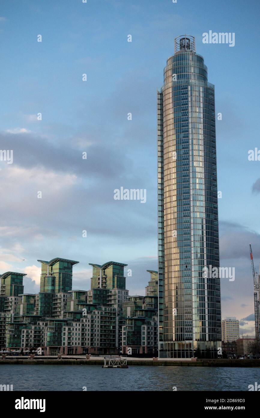 London, 18th January 2018:- St George Wharf Tower also known as ...