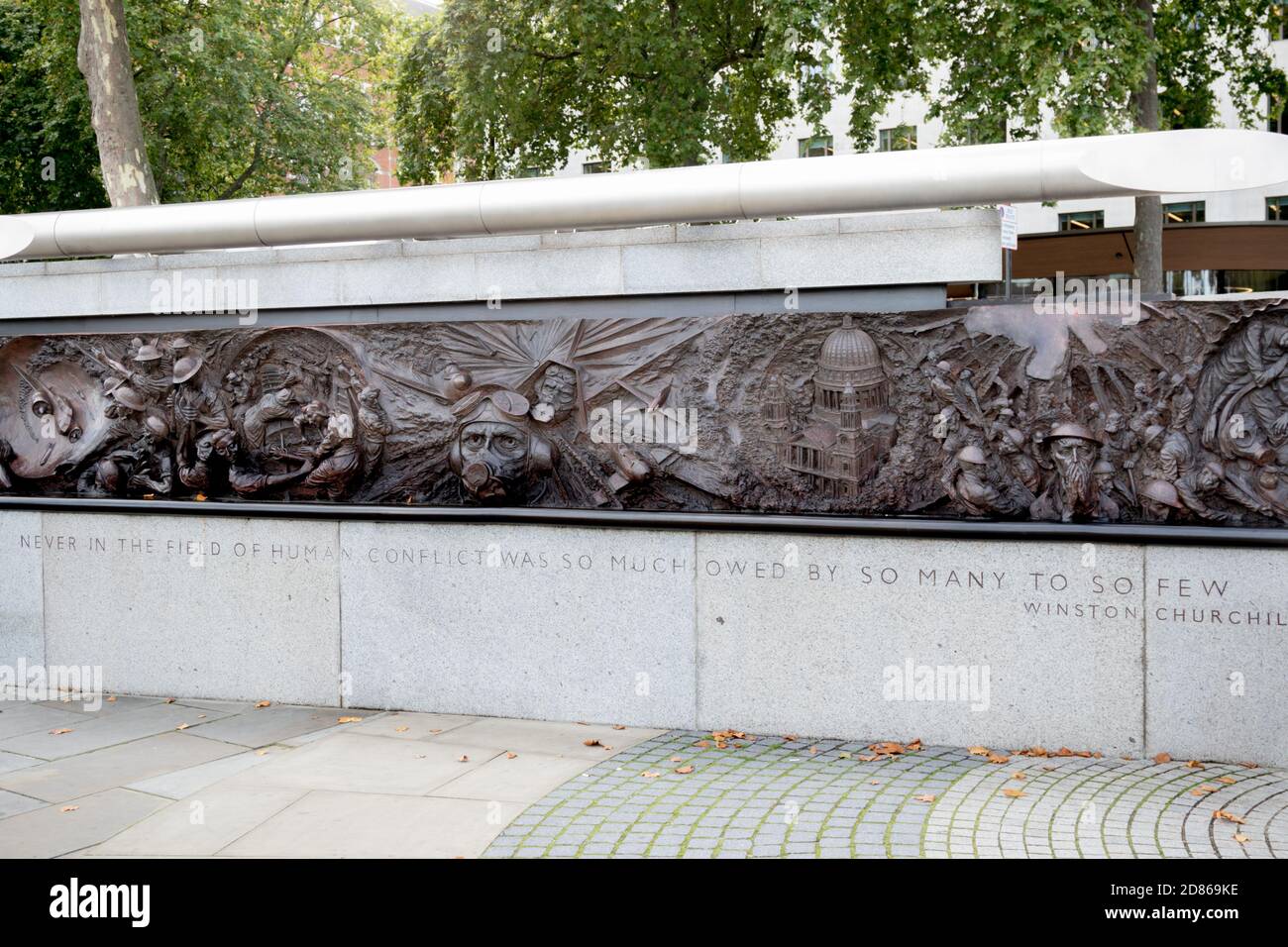 London, 28th September 2017:-Memorial to the Battle of Britain pilots ...