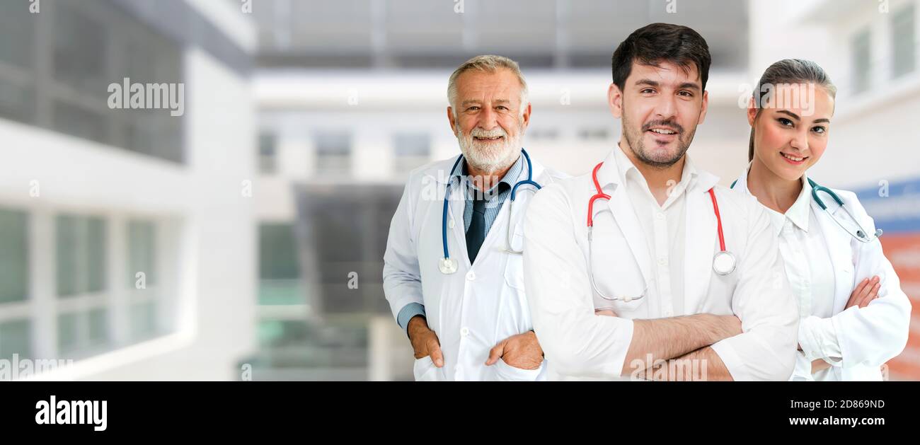 Healthcare people group. Professional doctor working in hospital office ...