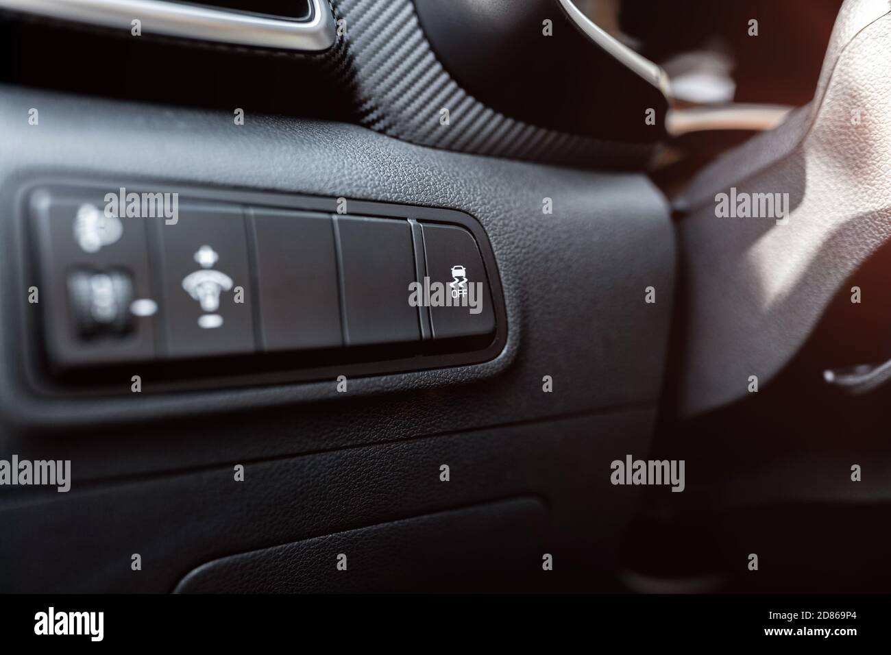 Interior view of a modern new car Stock Photo - Alamy