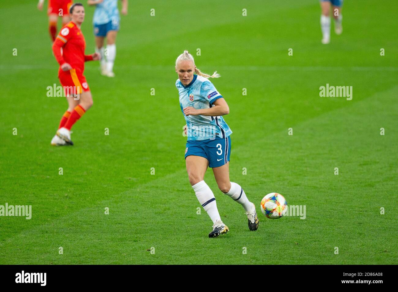 Cardiff, Wales, UK. 27th Oct, 2020. Maria Thorisdottir of Norway during ...