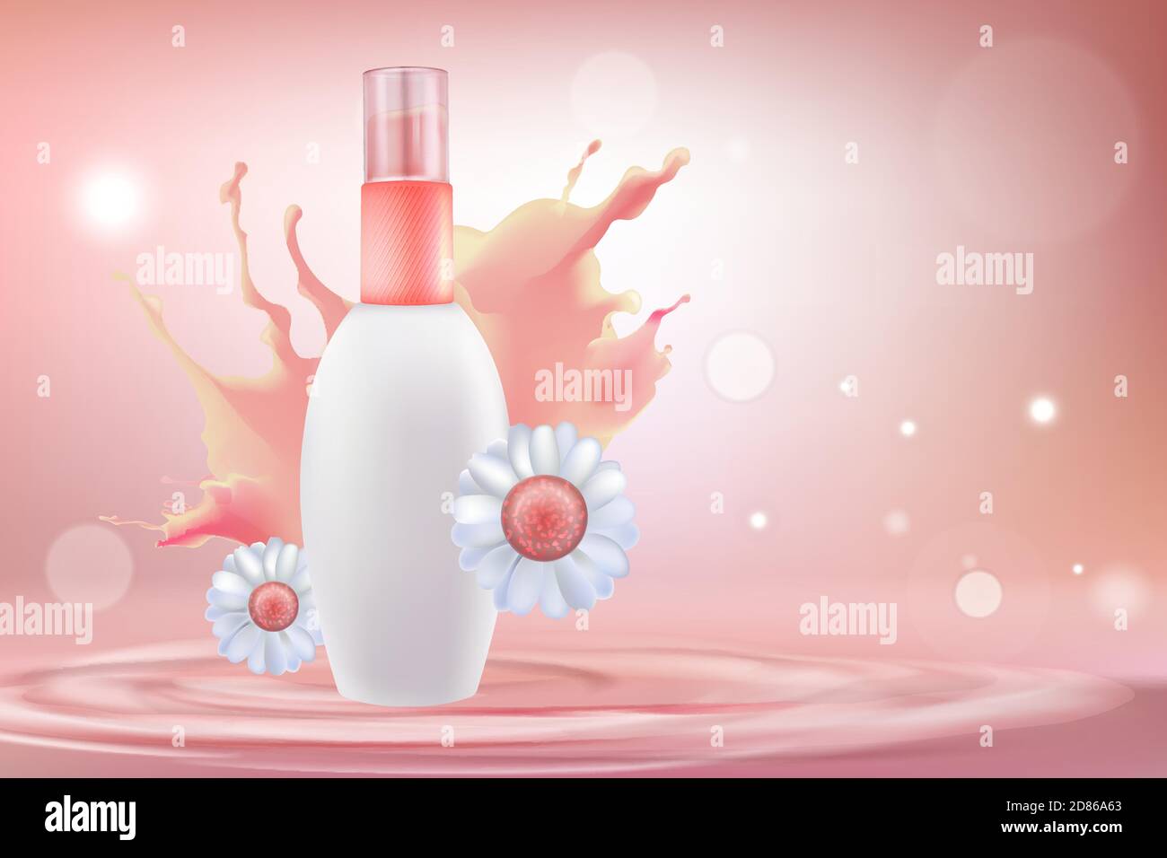 White cosmetics face care Stock Vector Images - Alamy