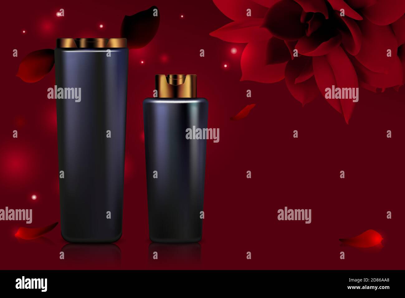 Black plastic bottle label Stock Vector Images - Alamy