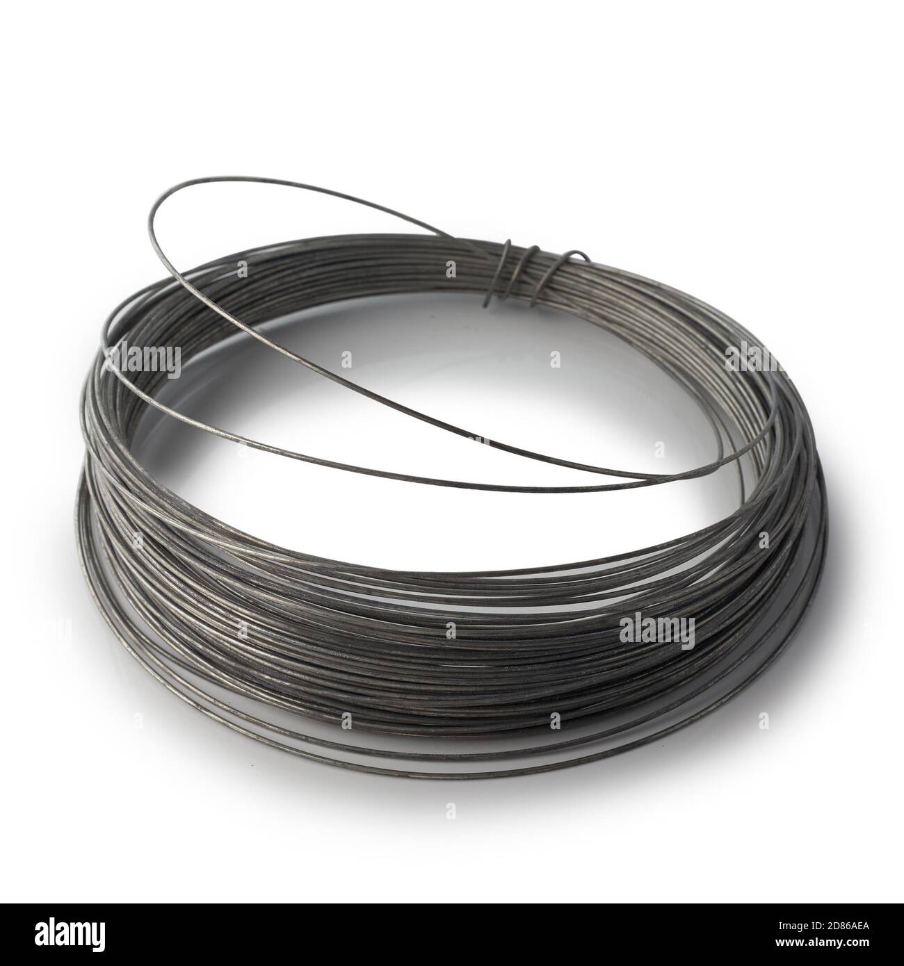 Wire skein isolated on white background Stock Photo - Alamy