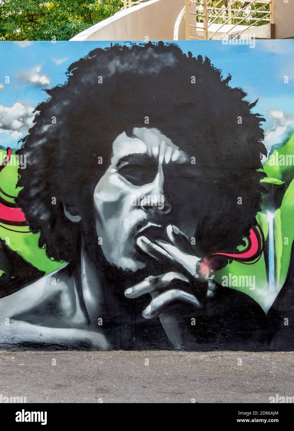 Bob Marley Street Wall Painting Bob Marley Mural Inside Loughborough