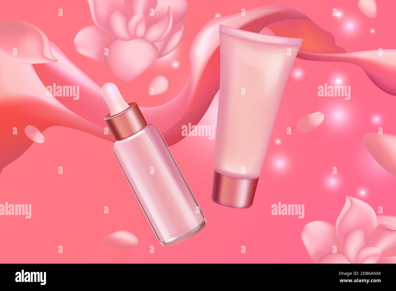 Set natural cosmetics face Stock Vector Images - Alamy