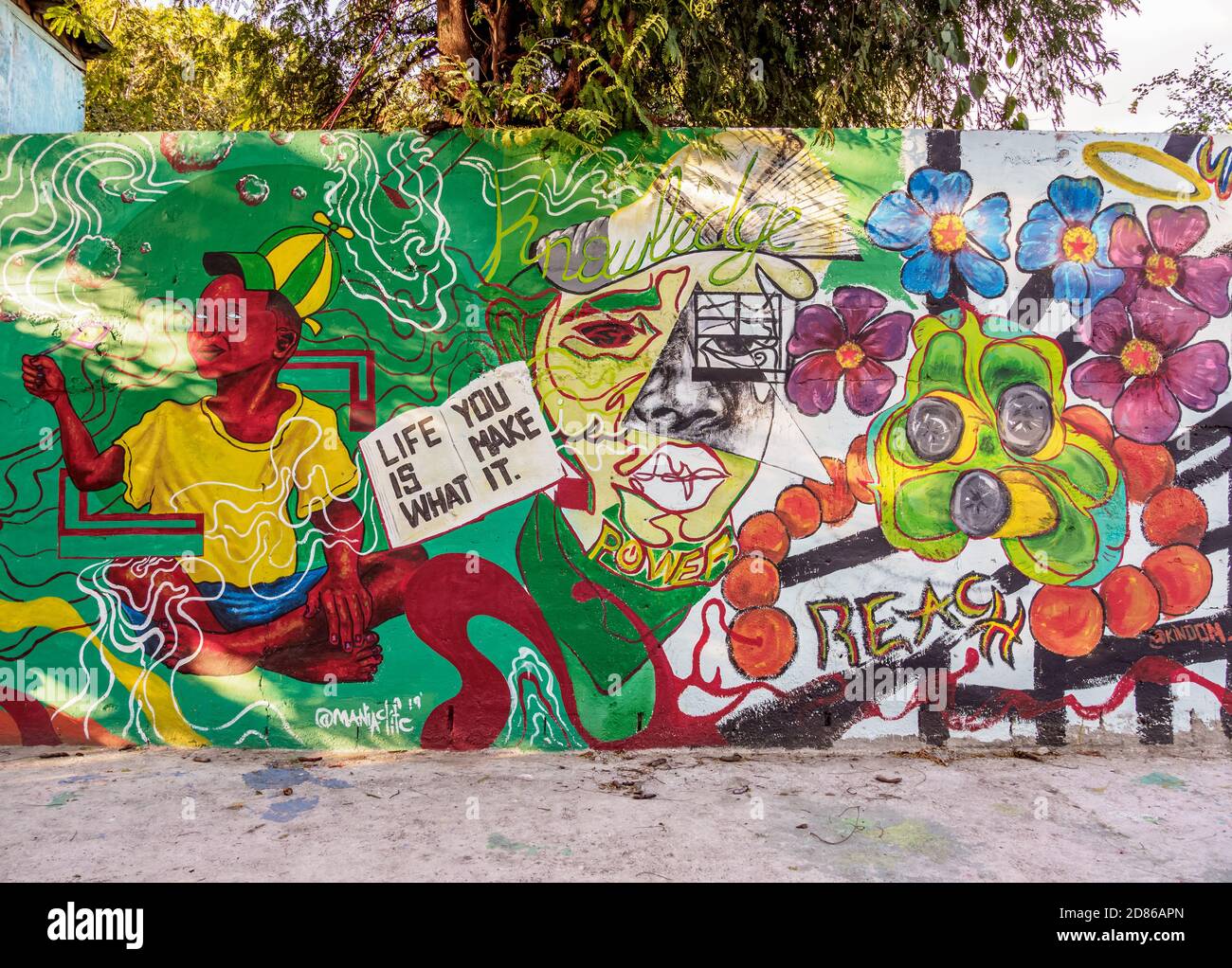 Life Yard Graffiti, Fleet Street, Downtown, Kingston, Kingston Parish ...