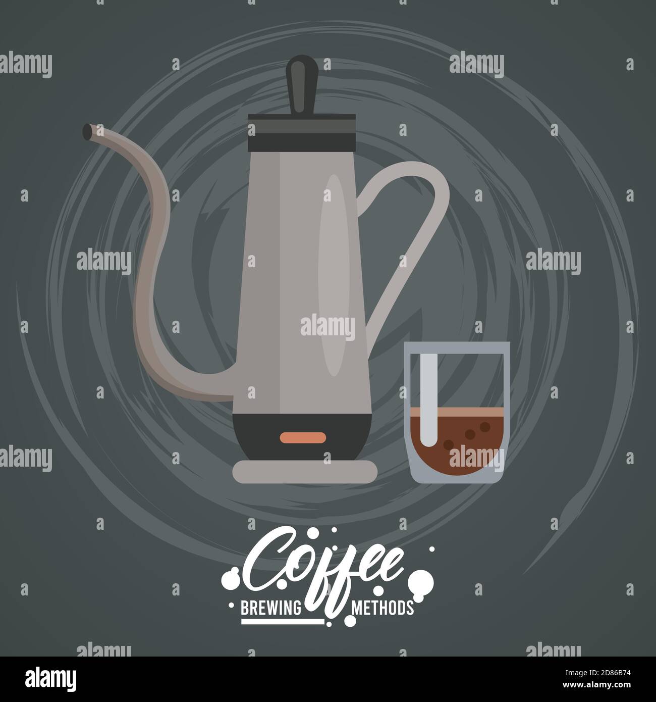 percolator coffee brewing method icon vector illustration design Stock ...