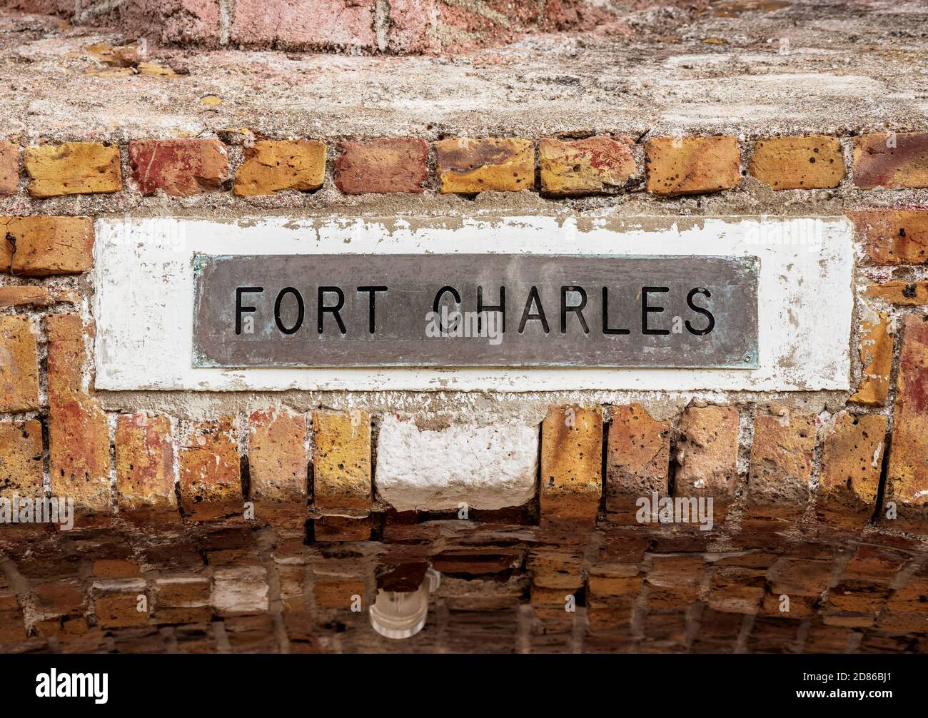 Fort Charles Detailed View Port Royal Kingston Parish Jamaica Stock