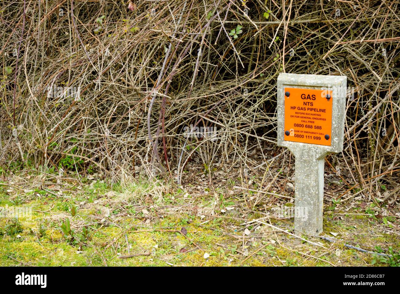 Didcot, United Kingdom, March 28th 2019:- Warning signs near Didcot ...
