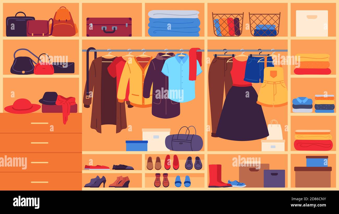 Cartoon wardrobe hi-res stock photography and images - Alamy