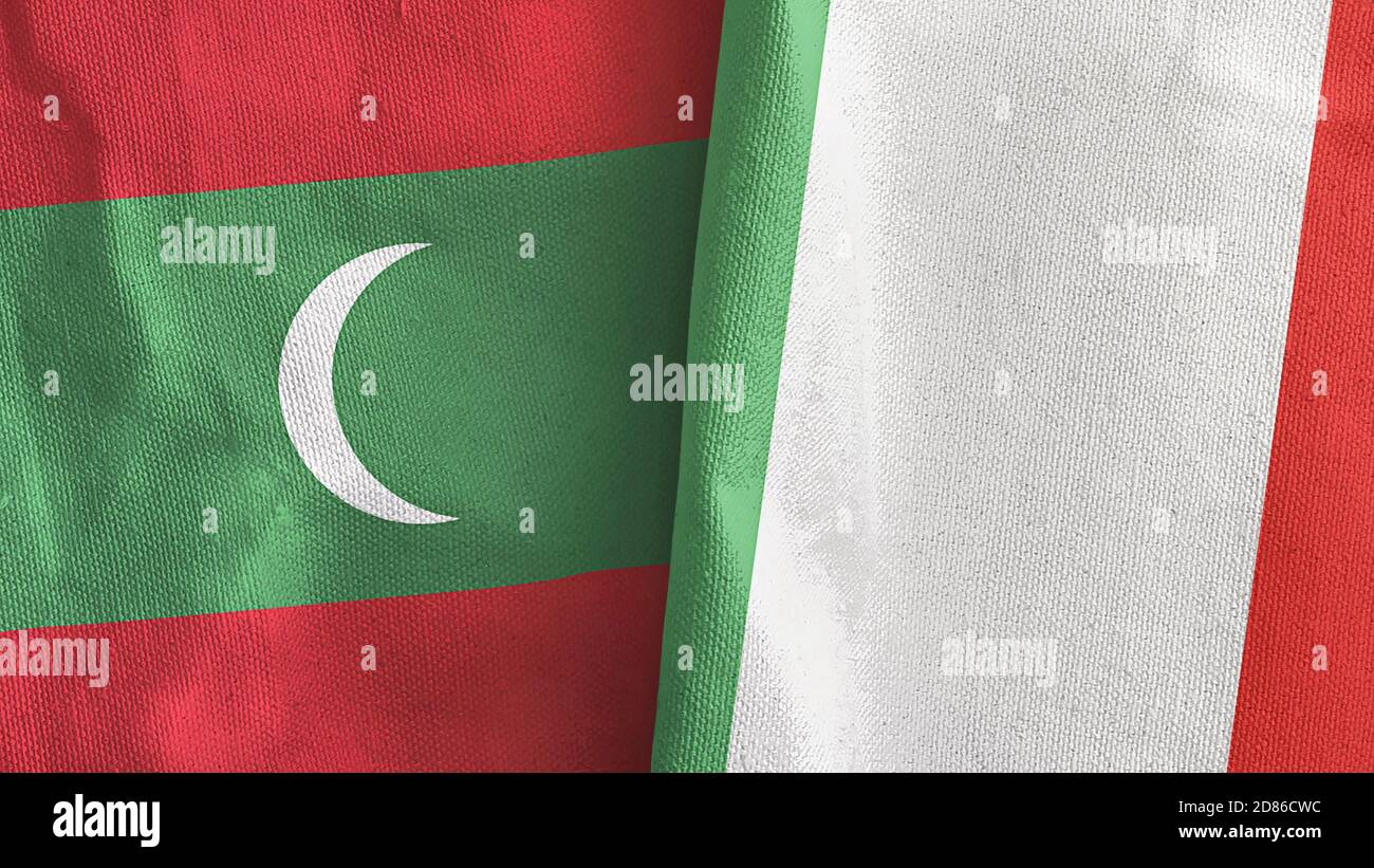 Maldives italy flag hi-res stock photography and images - Alamy