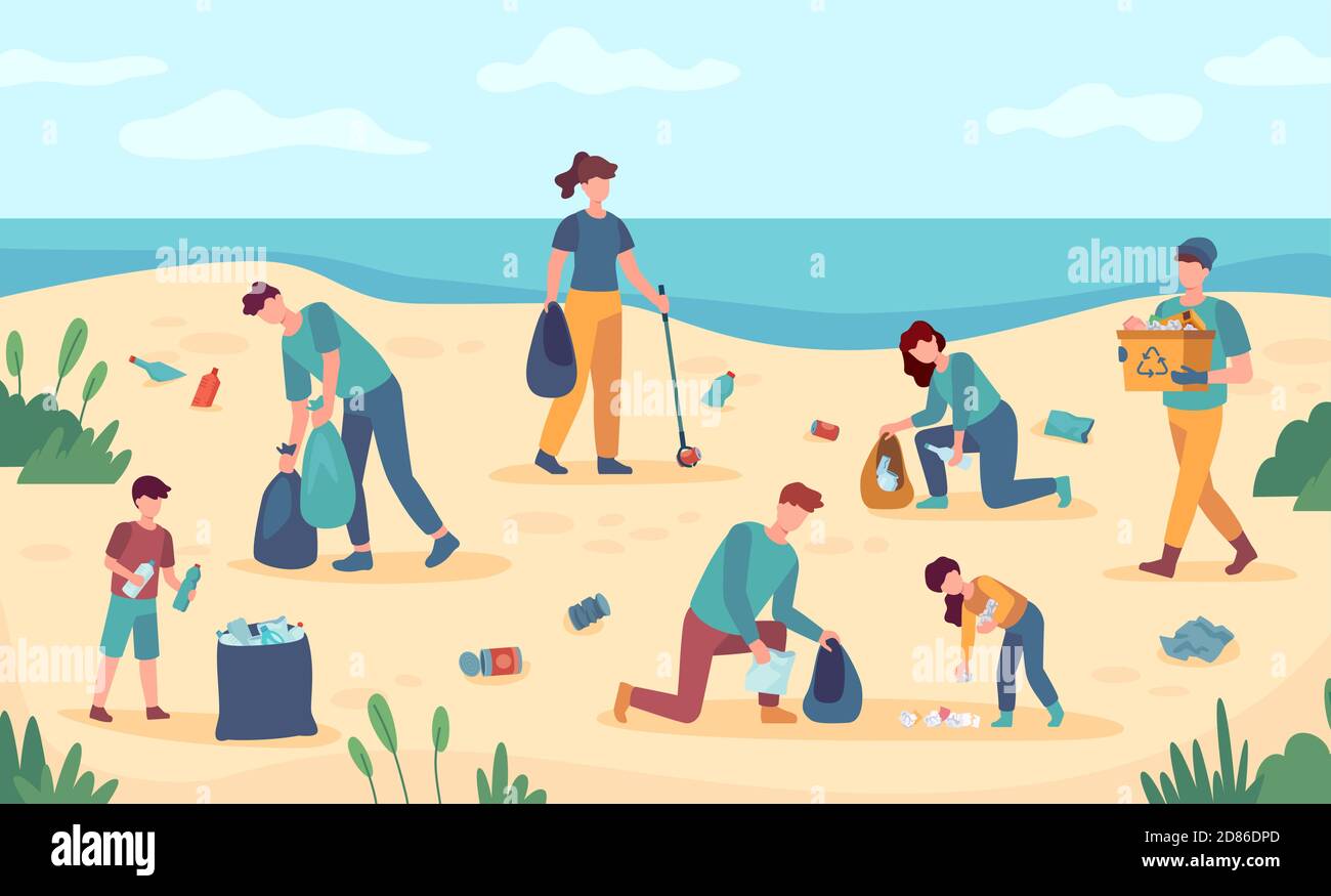 Cartoon illustration man cleaning up hi-res stock photography and ...