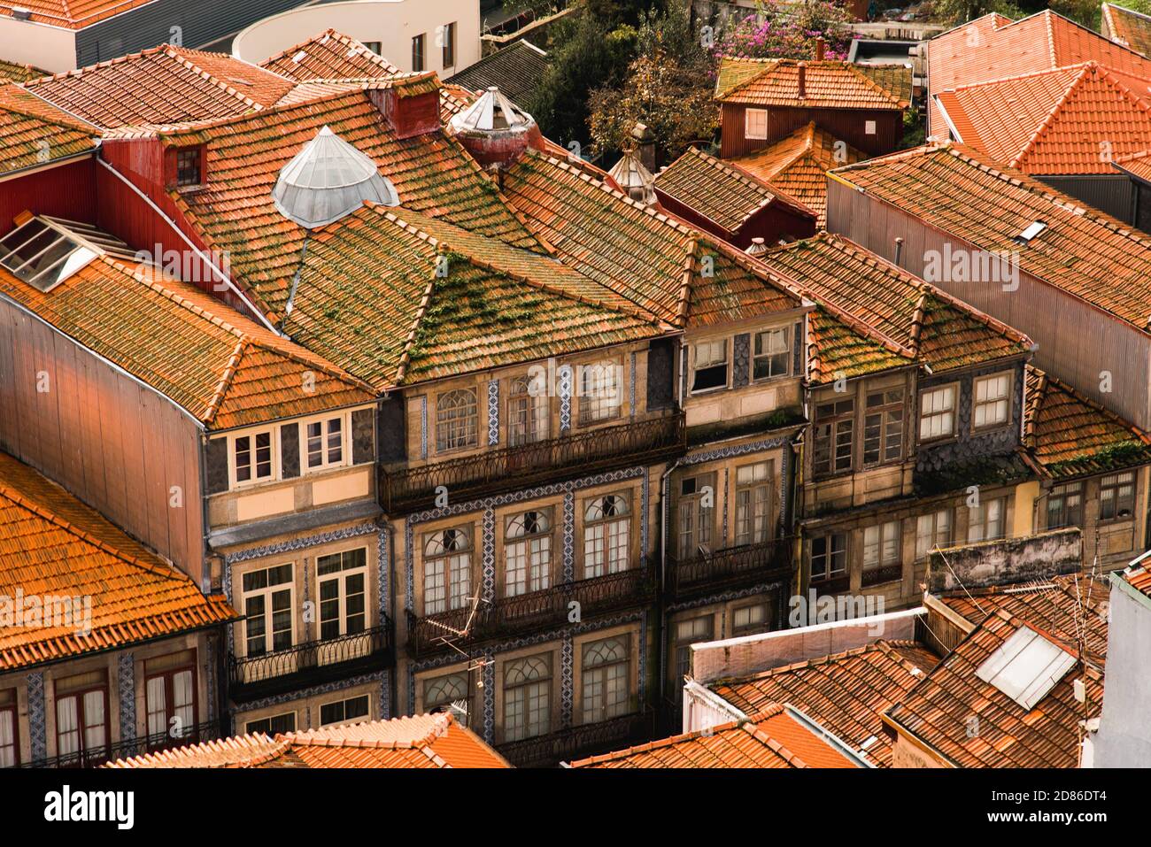 Red Tiled Rooftops of Houses in the Historical Part of the City of ...