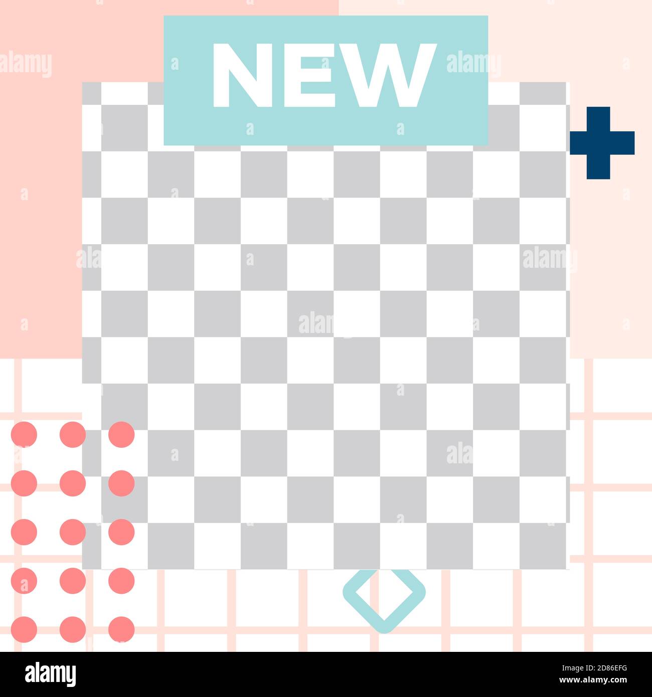 Memphis style post. Trendy abstract new social media post template ...