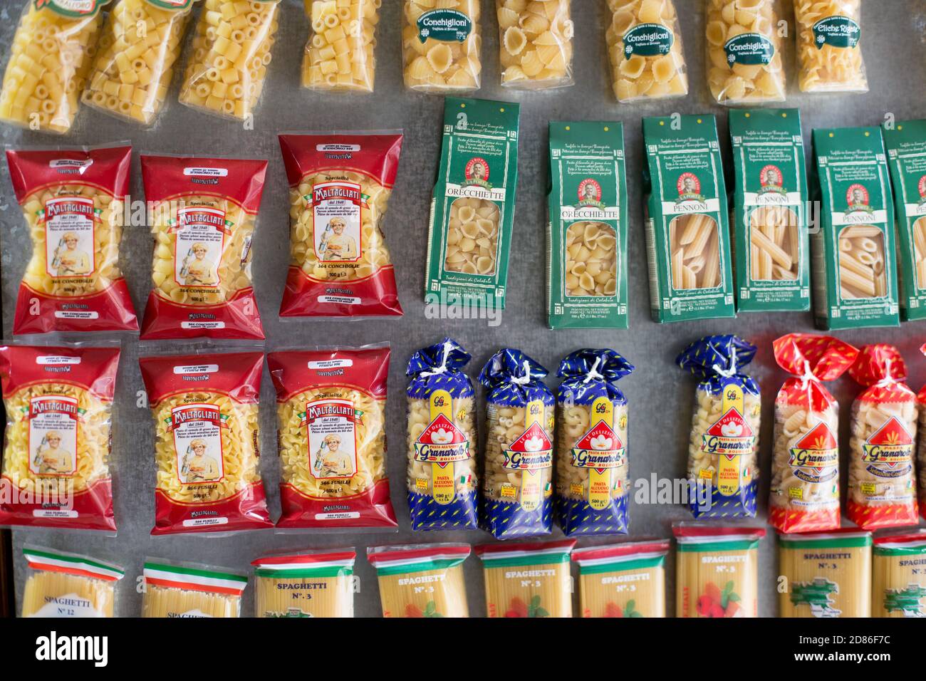 Florence, Tuscany, Italy - 02 May 2018: fridge magnets popular souvenir ...