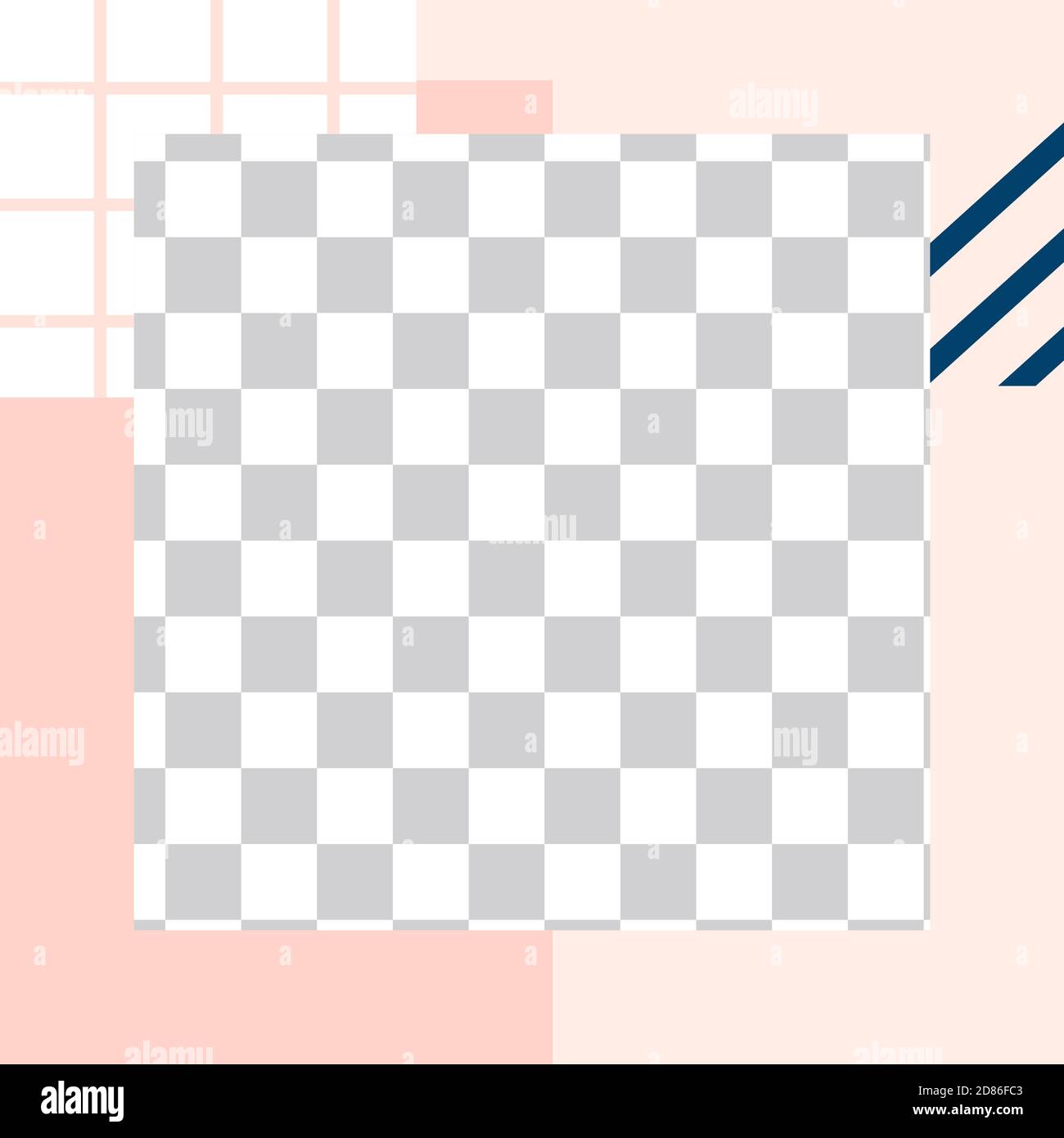 Memphis style post. Trendy abstract social media post template Stock ...