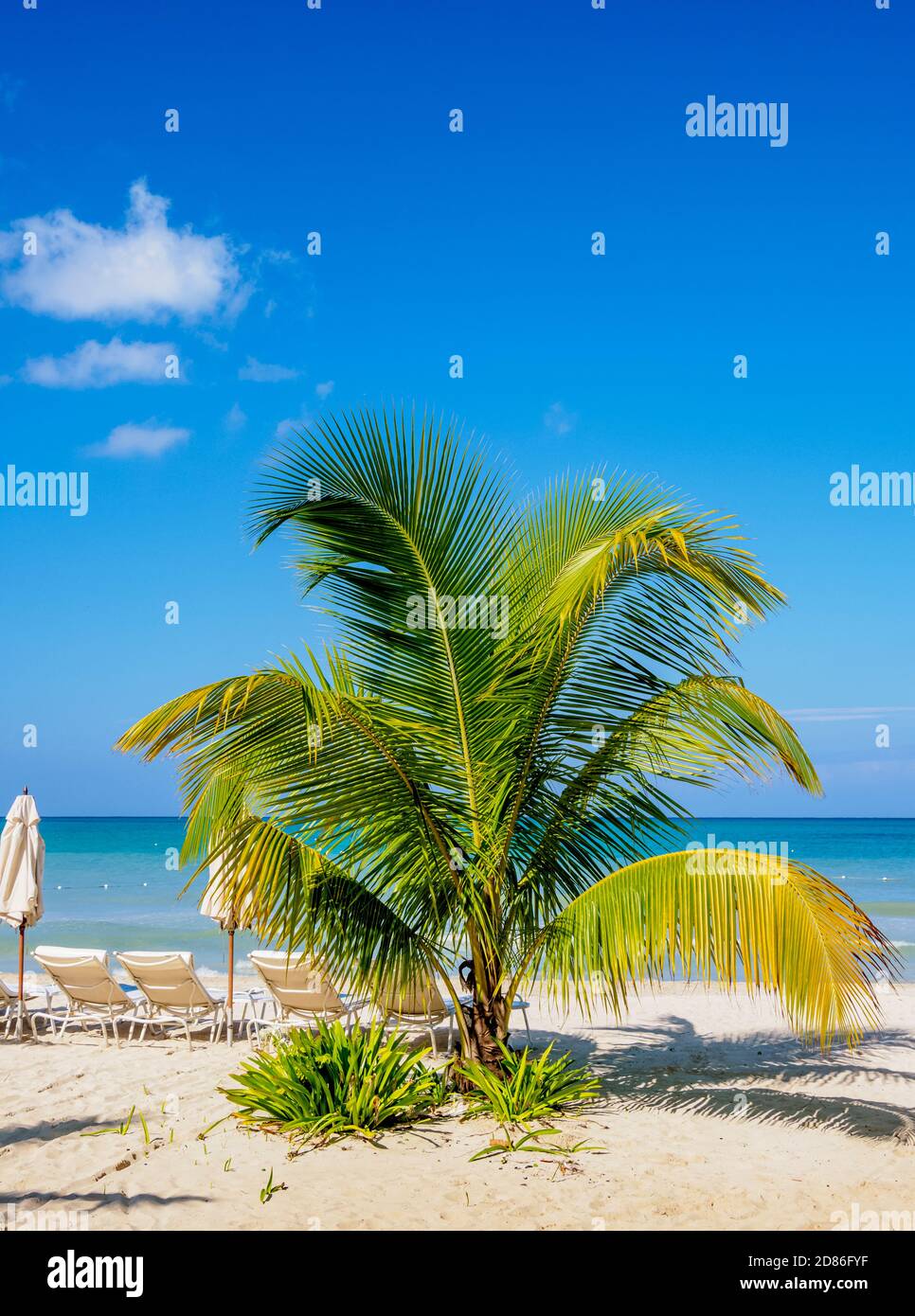 Seven Mile Beach, Long Bay, Negril, Westmoreland Parish, Jamaica Stock ...