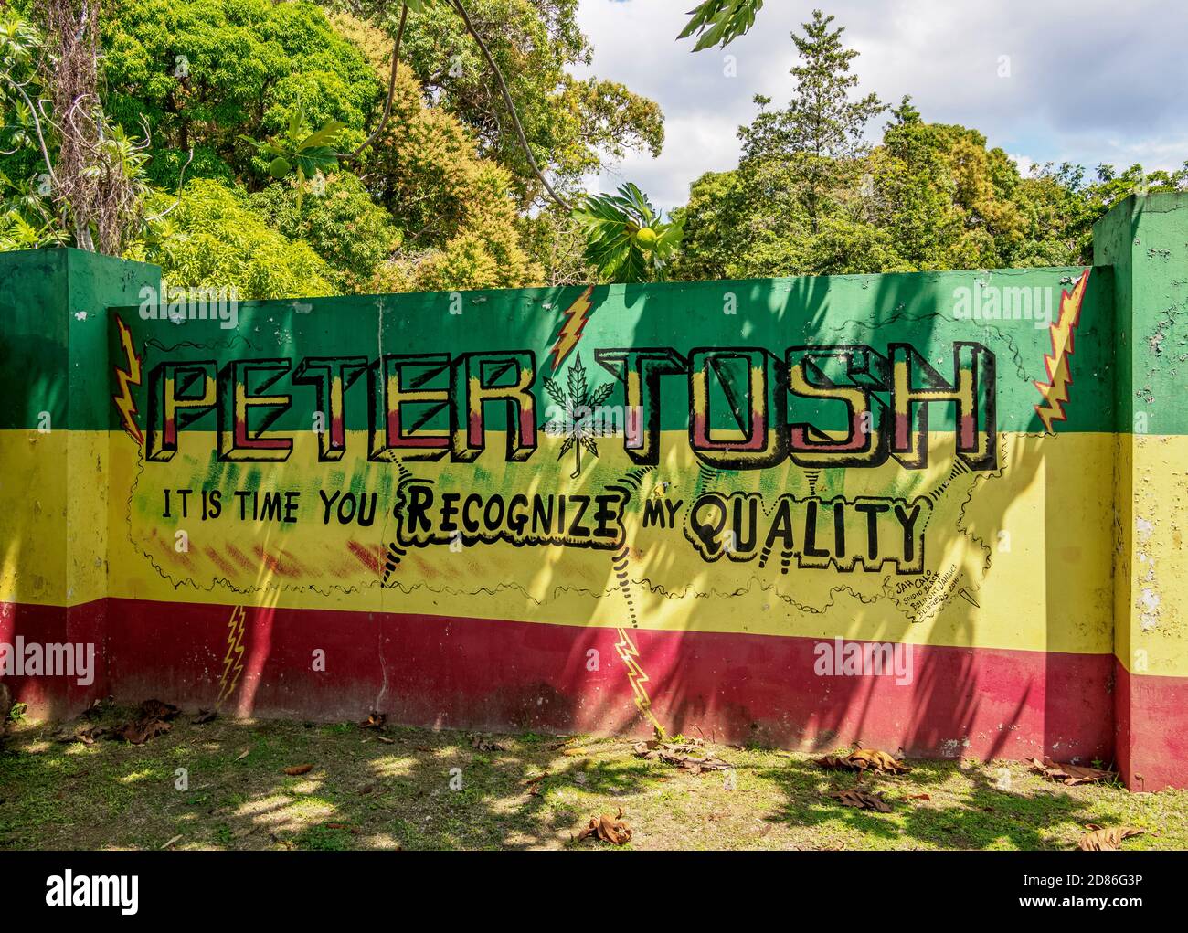 Peter Tosh Mausoleum, Belmont, Westmoreland Parish, Jamaica Stock Photo ...