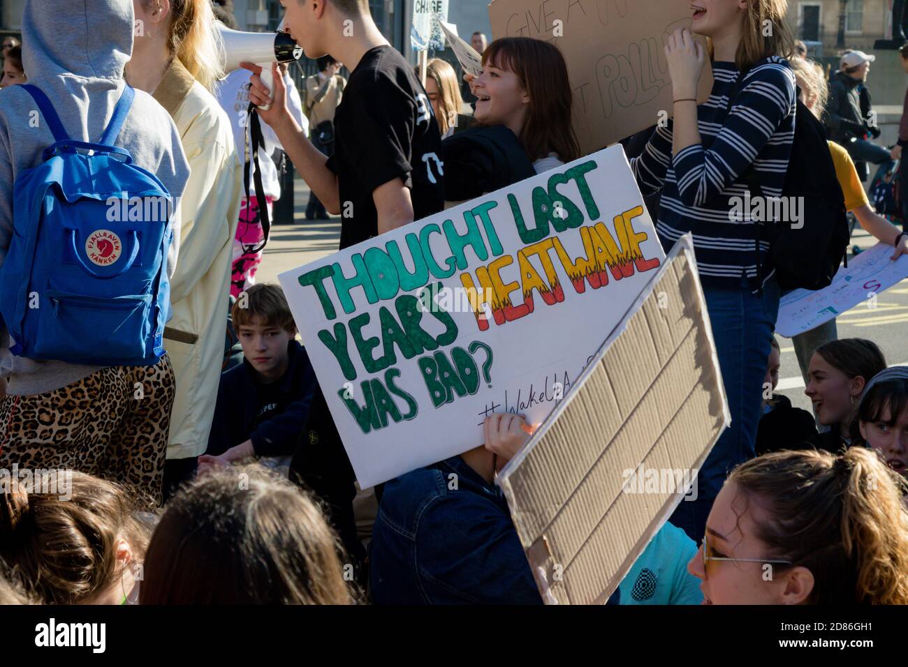 London, UK, United Kingdom 15th February 2019:- Striking school aged ...