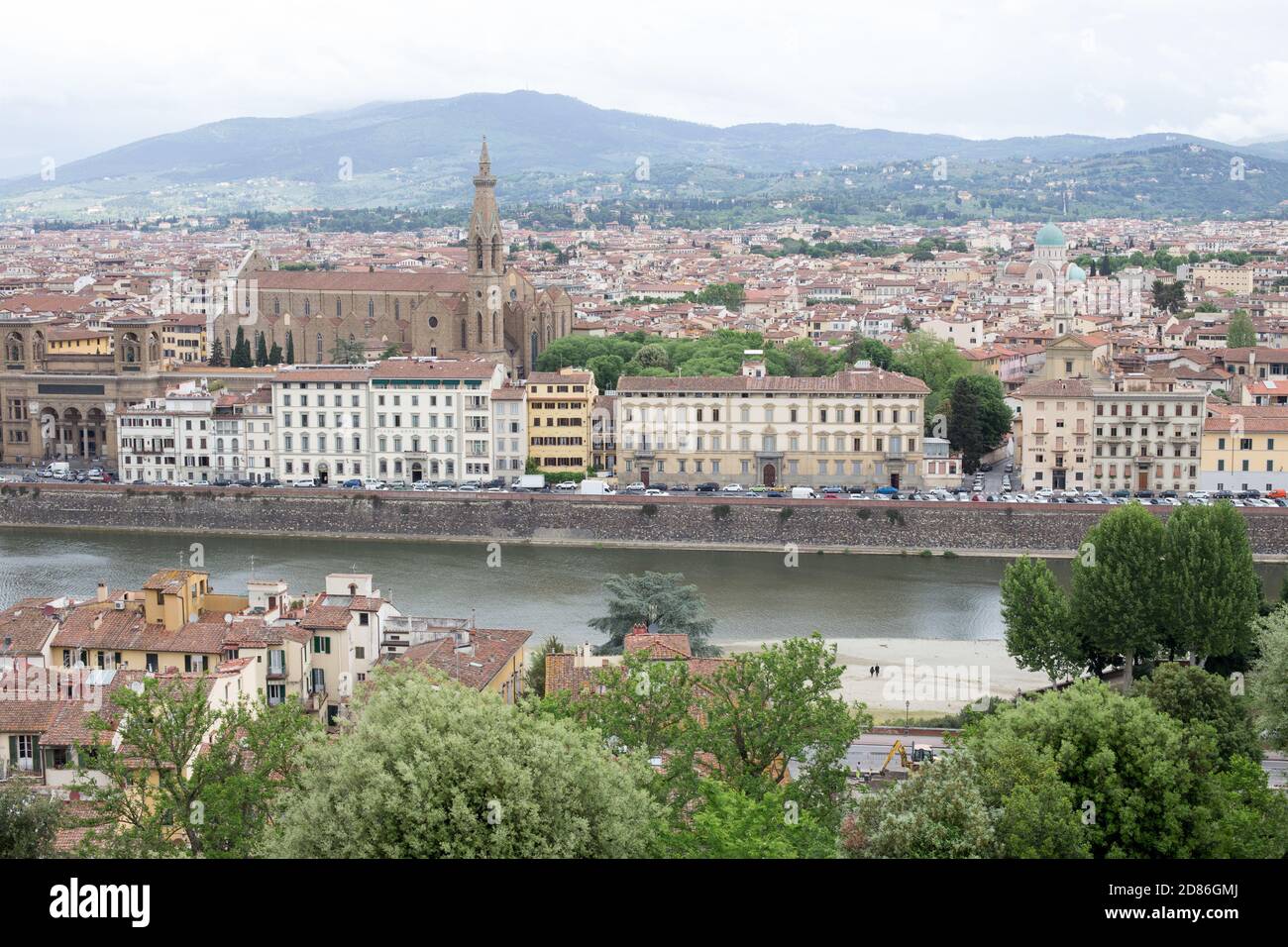 Florence, Tuscany, Italy - 03 May 2018: panoramic view of Florence from ...