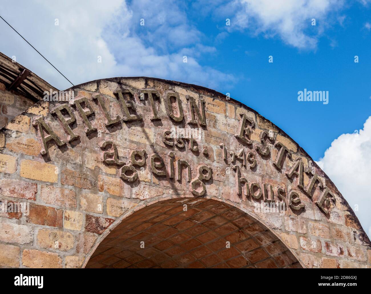 Appleton Estate Rum Factory Ageing House, detailed view, Nassau Valley ...